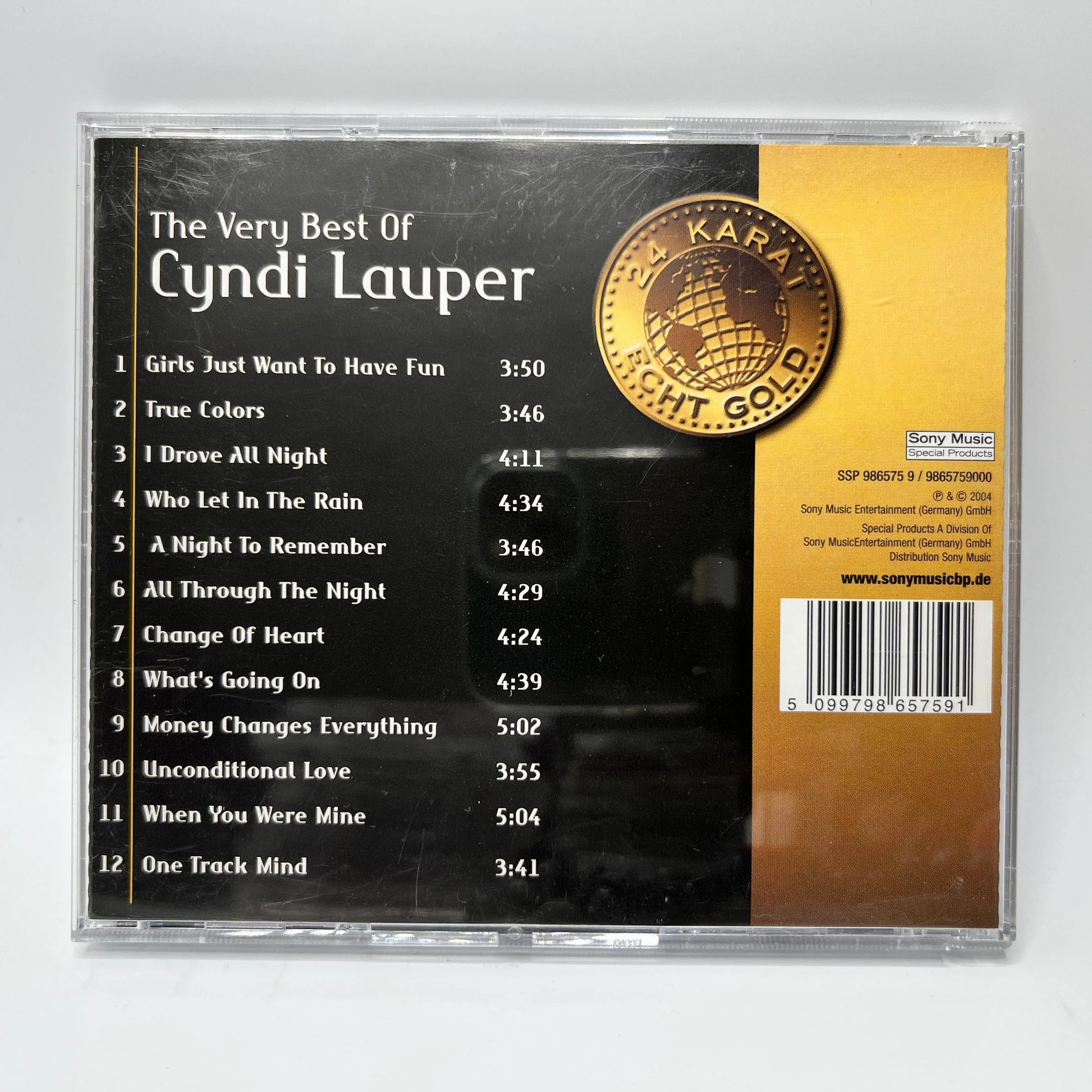 Cyndi Lauper - The Very Best Of Cyndi Lauper - 24 Karat Echt Gold CD ...